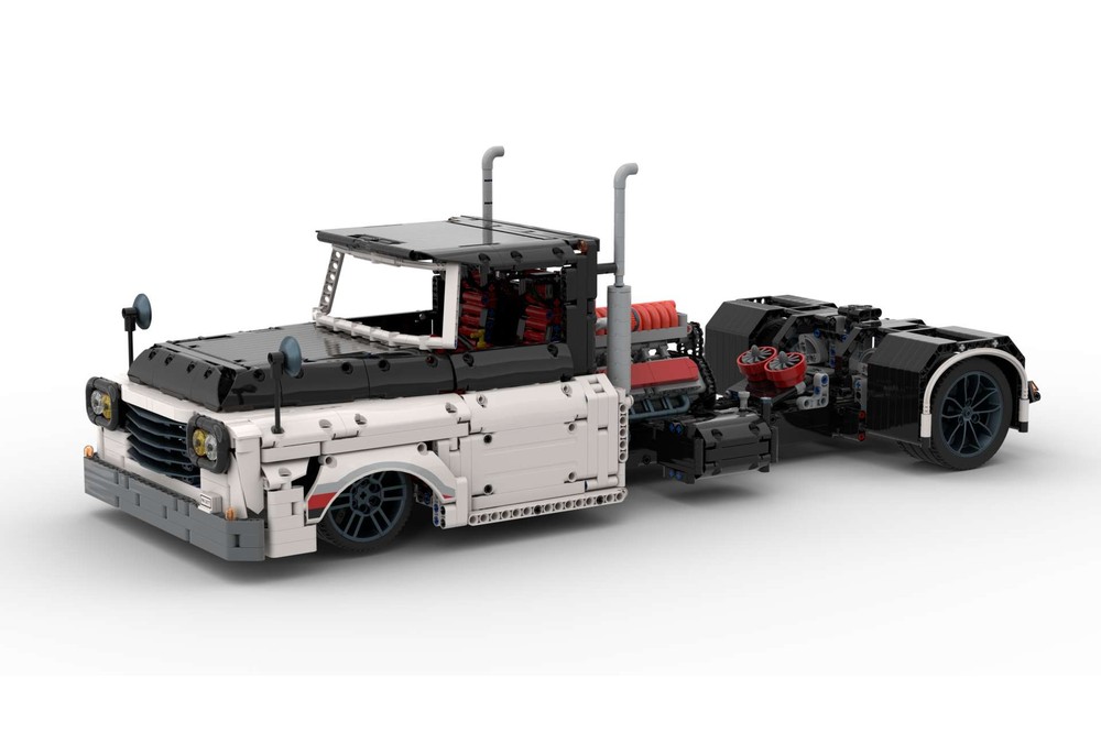 Lego Moc Hotrodrig By Drower Rebrickable Build With Lego