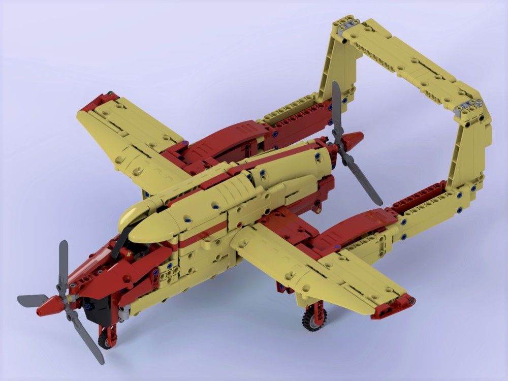 LEGO MOC PUSH-PULL PLANE by KeisukeOmori | Rebrickable - Build with LEGO