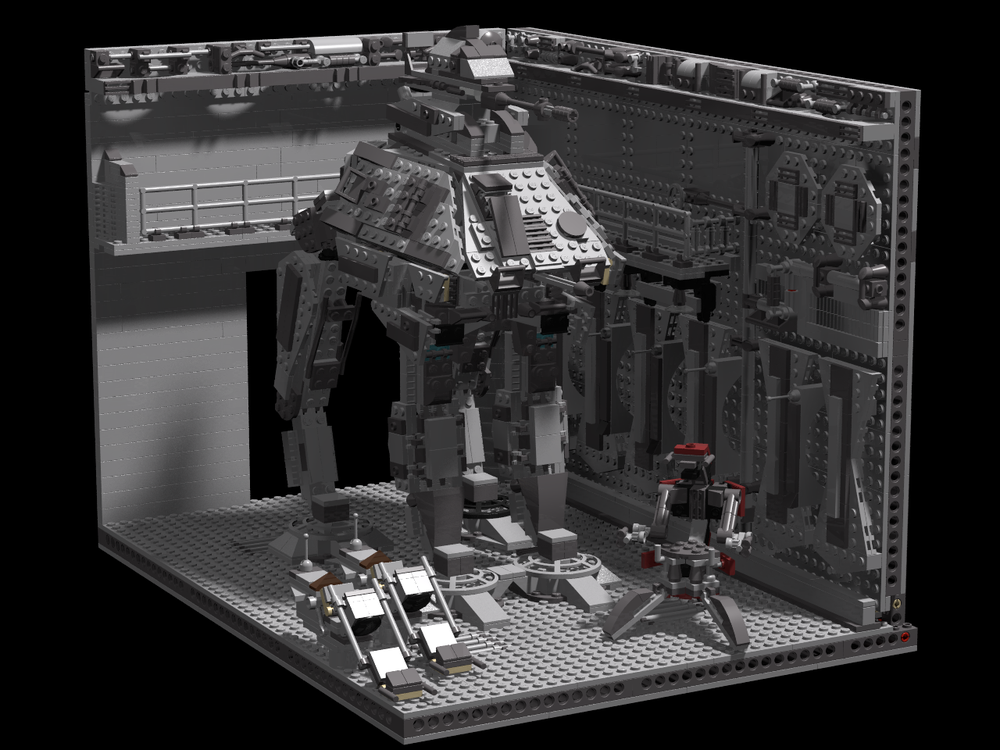 LEGO MOC Diorama AT-AP In Base by mechahn | Rebrickable - Build with LEGO
