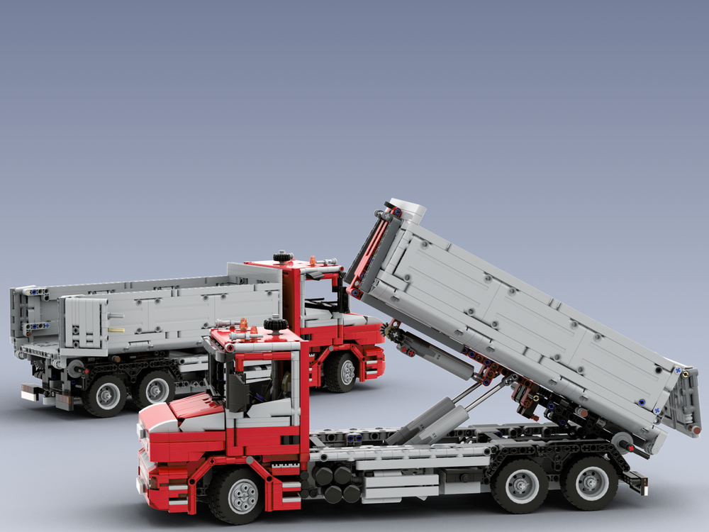 Lego Moc Scania T114 3 Axles Hookloader By Oldolneylego Rebrickable