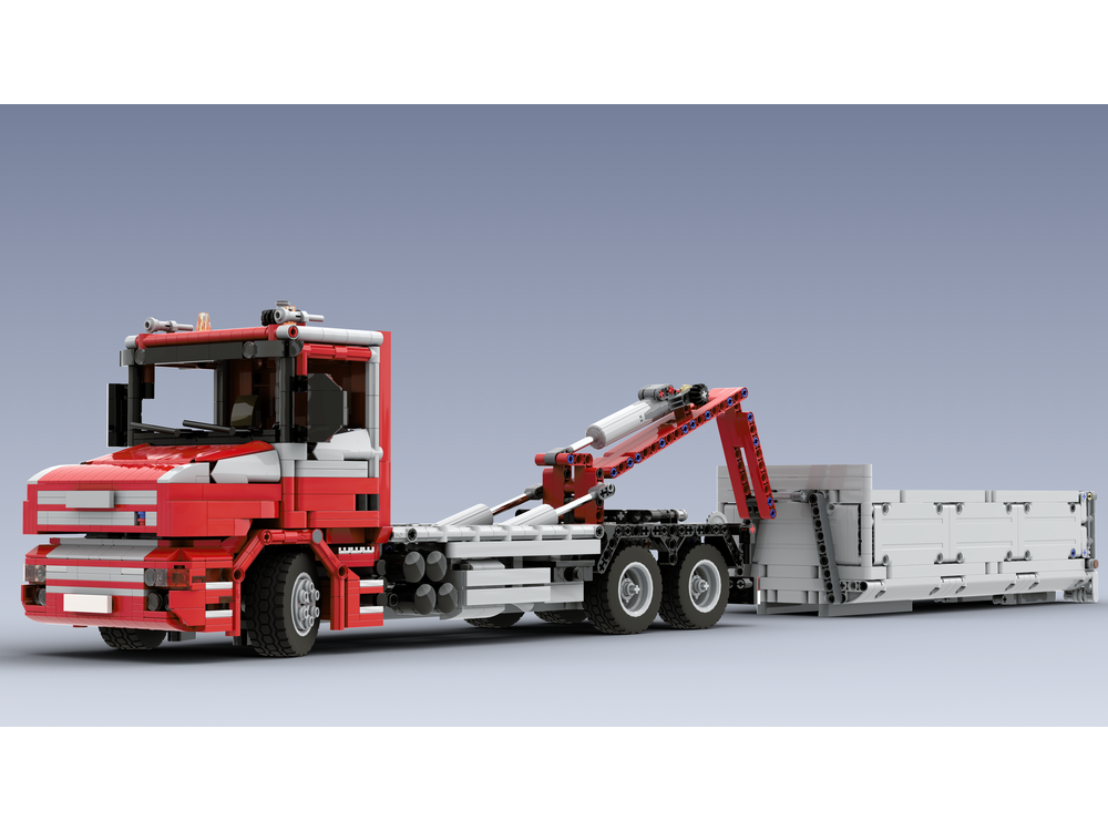 Lego Moc Scania T114 3 Axles Hookloader By Oldolneylego Rebrickable