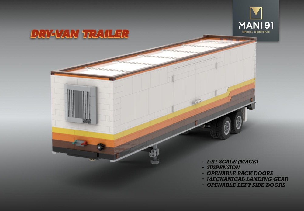 LEGO MOC DRY-VAN Trailer for Semi Trucks (Mack Scale 1:21) by Mani91 ...
