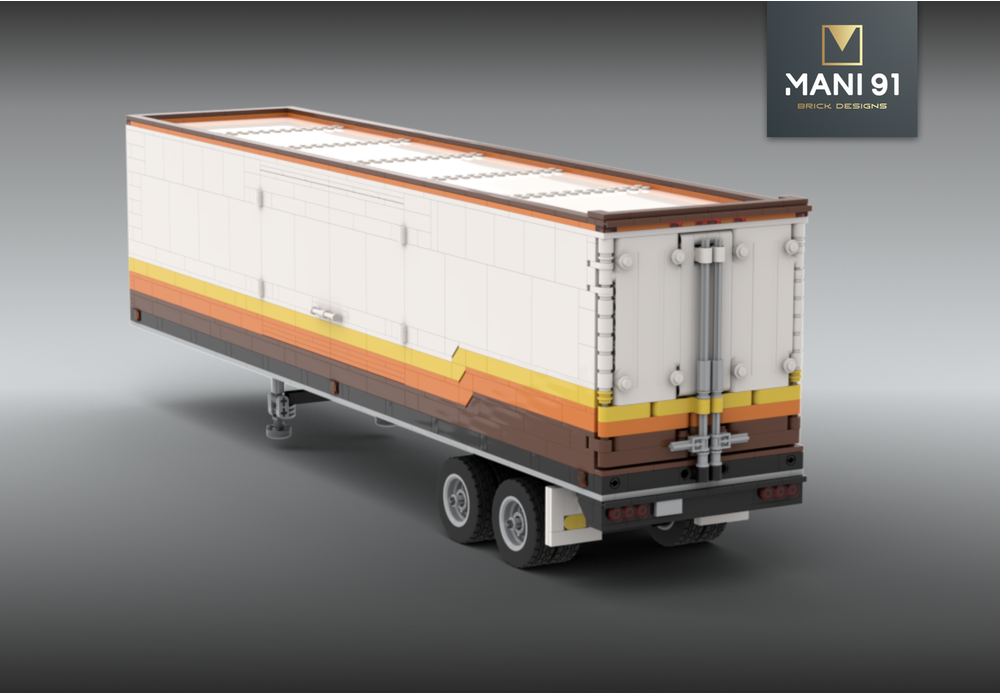 Lego Moc Dry Van Trailer For Semi Trucks Mack Scale 121 By Mani91