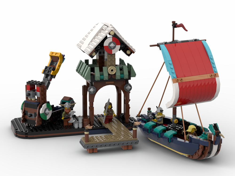 Lego Moc Viking Harbor 31132 Alternate Build By Macharius