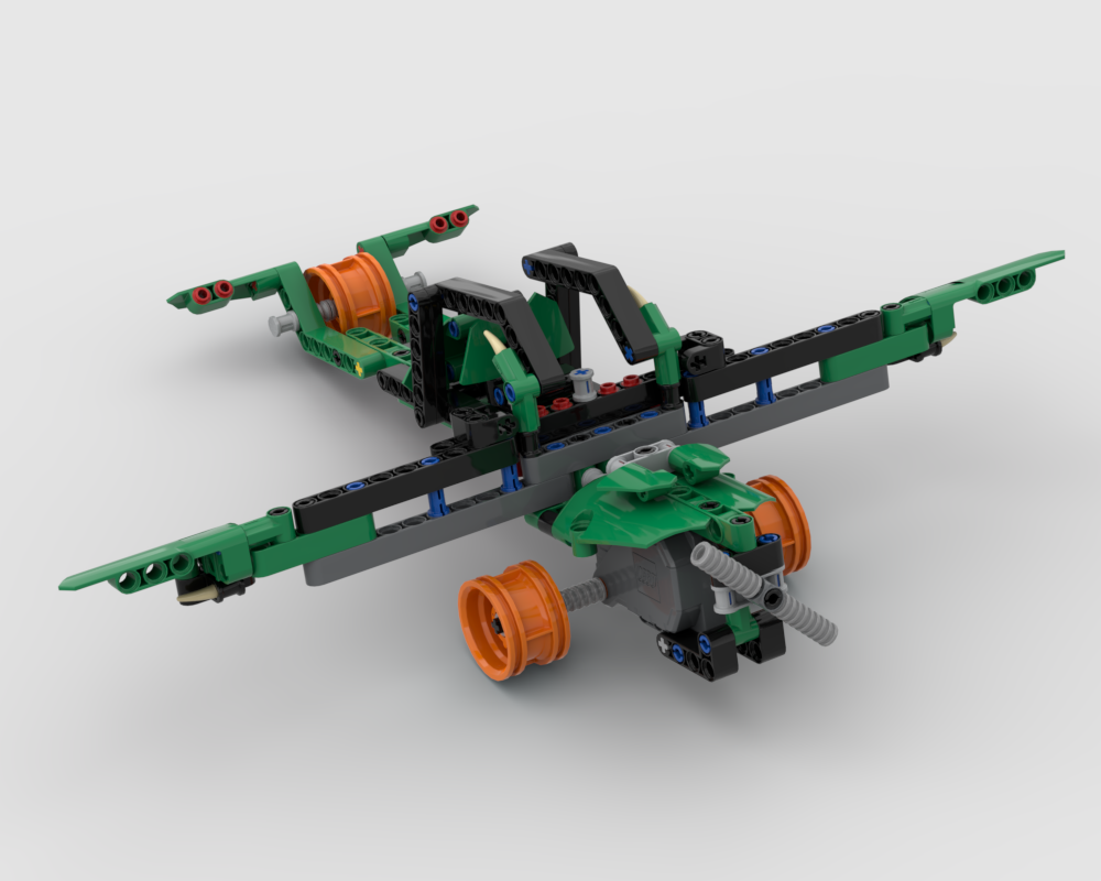 Lego Moc Old Airplane 42149 Alternative By Erikgs Rebrickable Build