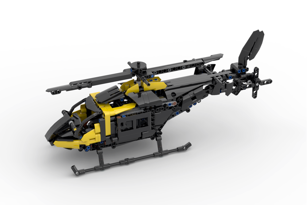 Lego Moc 42151 Helicopter By Jorah Rebrickable Build With Lego