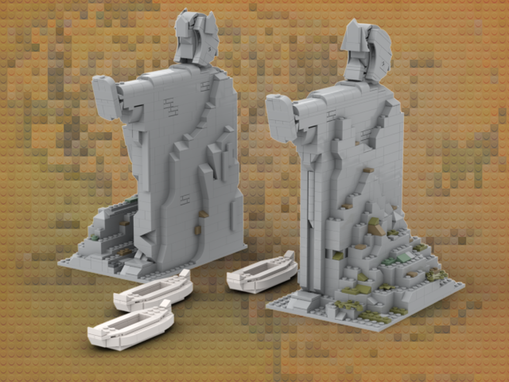 Lego Moc Lego The Argonath The Pillars Of The Kings Custom Moc By