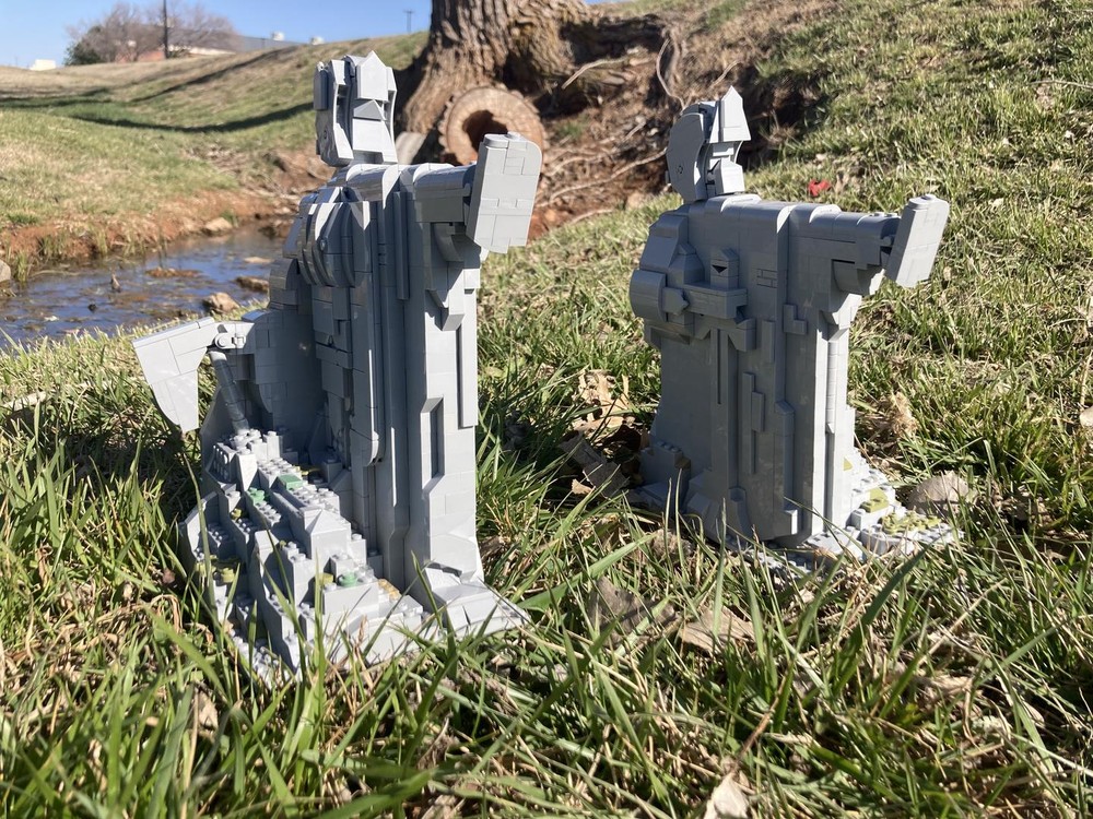 Lego Moc Lego The Argonath The Pillars Of The Kings Custom Moc By
