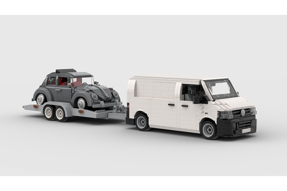 Lego Moc German Car Trailer By Brixxbert Rebrickable Build With Lego