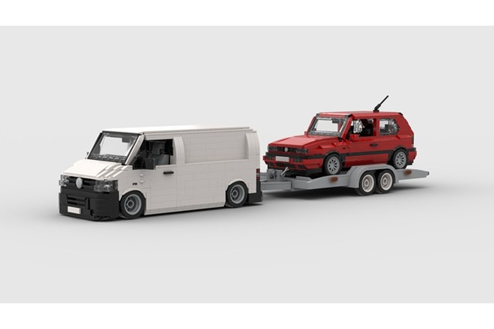 Lego Moc German Car Trailer By Brixxbert Rebrickable Build With Lego