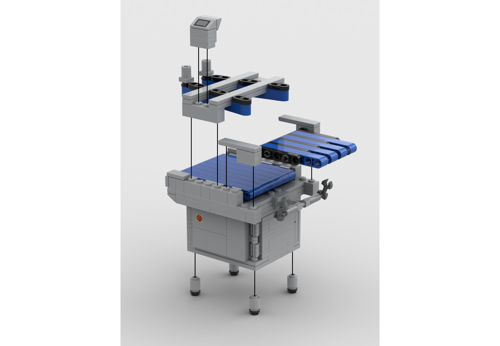Lego Moc Industrial Converging Conveyor By Evilenderman Rebrickable