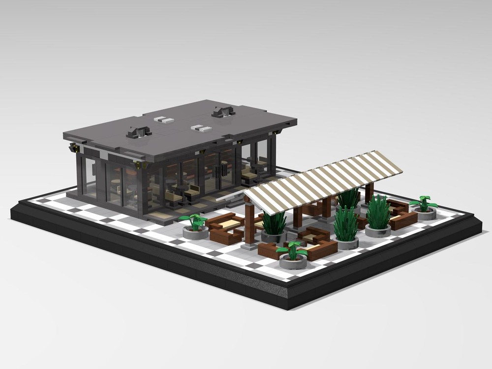 LEGO MOC Café by The Undo | Rebrickable - Build with LEGO