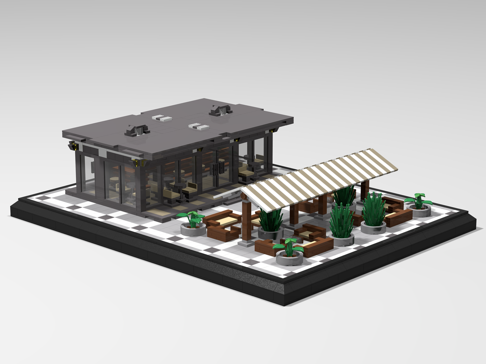 Lego Moc Café By The Undo Rebrickable Build With Lego
