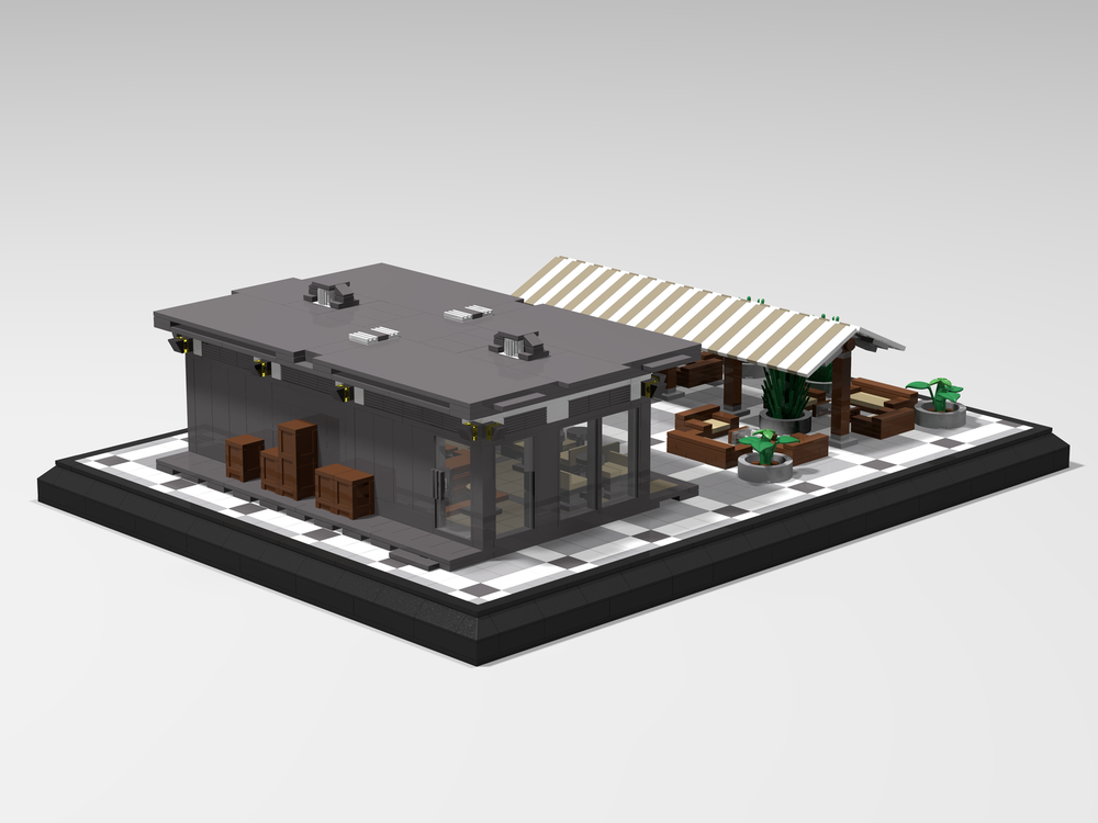 Lego Moc Café By The Undo Rebrickable Build With Lego