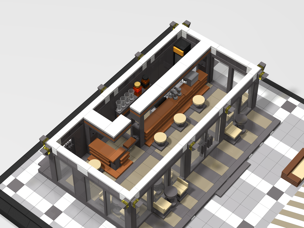 Lego Moc Café By The Undo Rebrickable Build With Lego