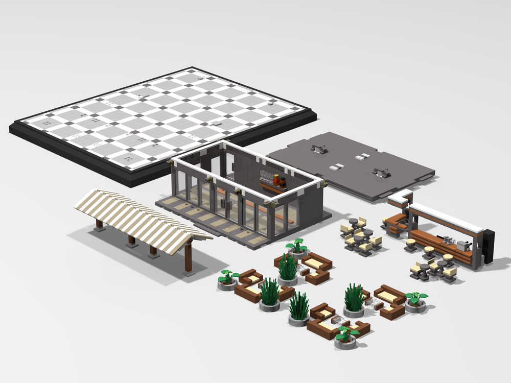 LEGO MOC Café by The Undo | Rebrickable - Build with LEGO