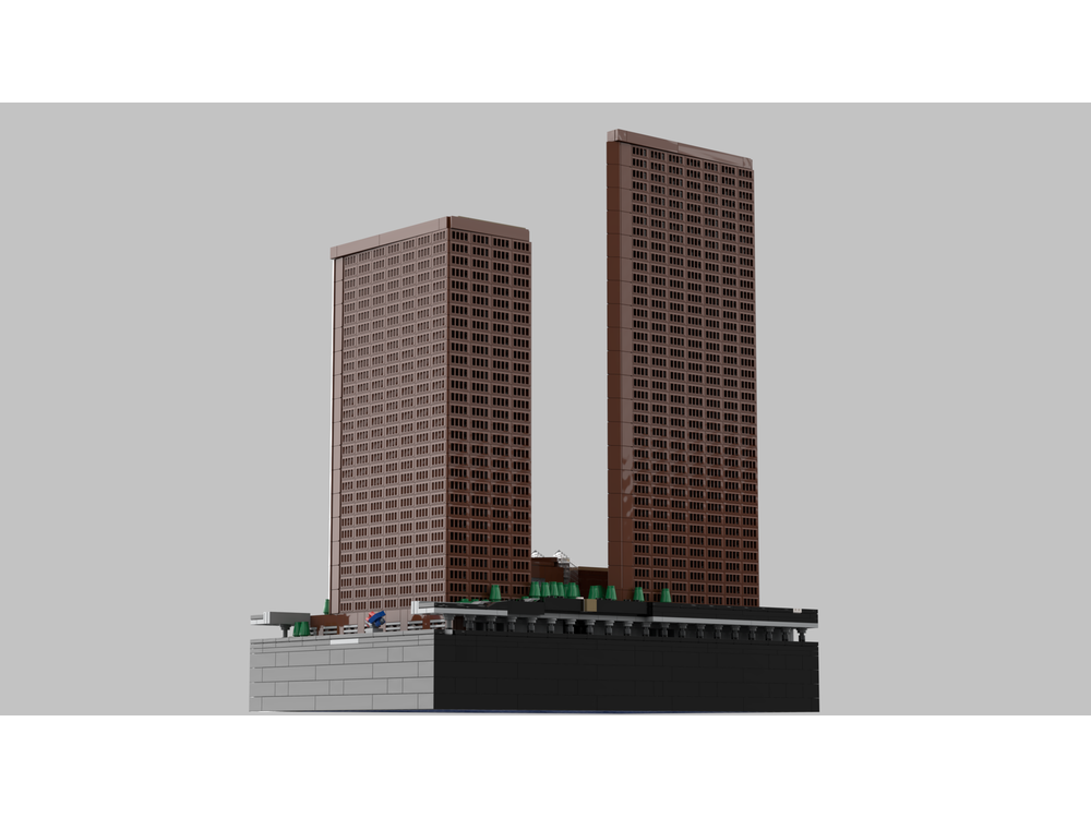 LEGO MOC Wells Fargo Center at 1/650th Scale by FunnyTacoBunny ...