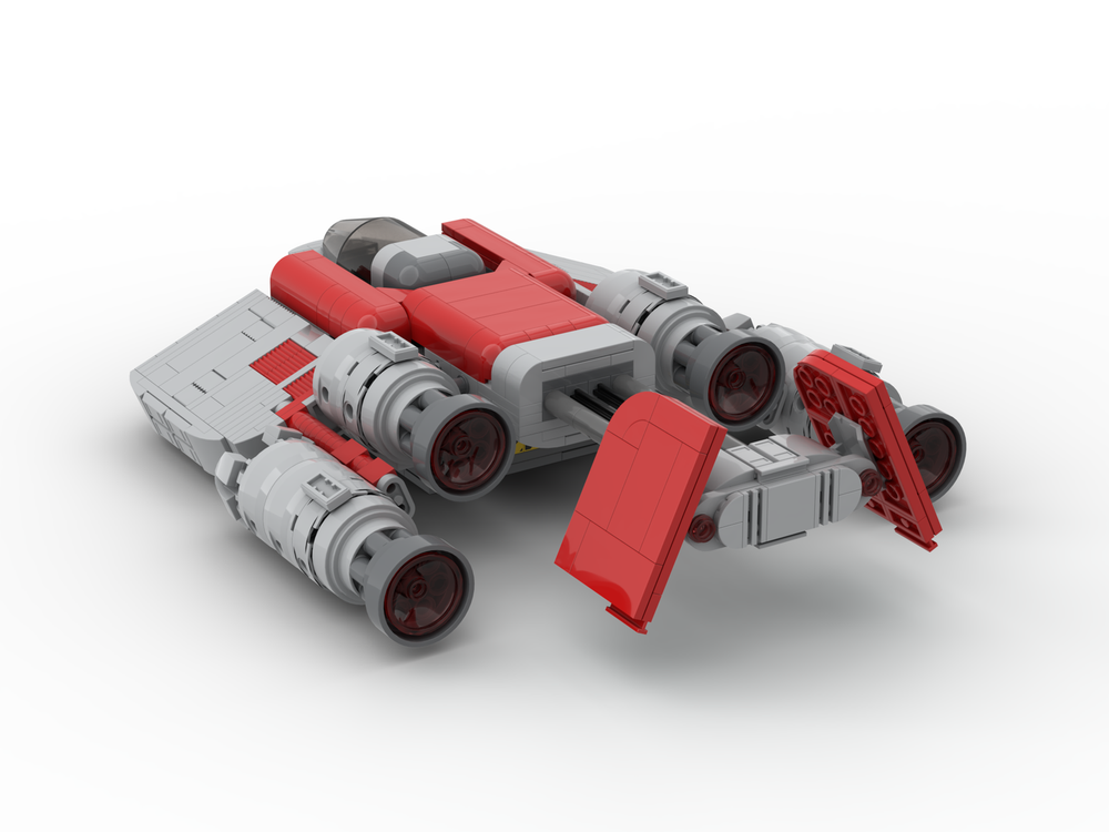 Lego Moc Terran Dropship By Magureanpaul Rebrickable Build With Lego