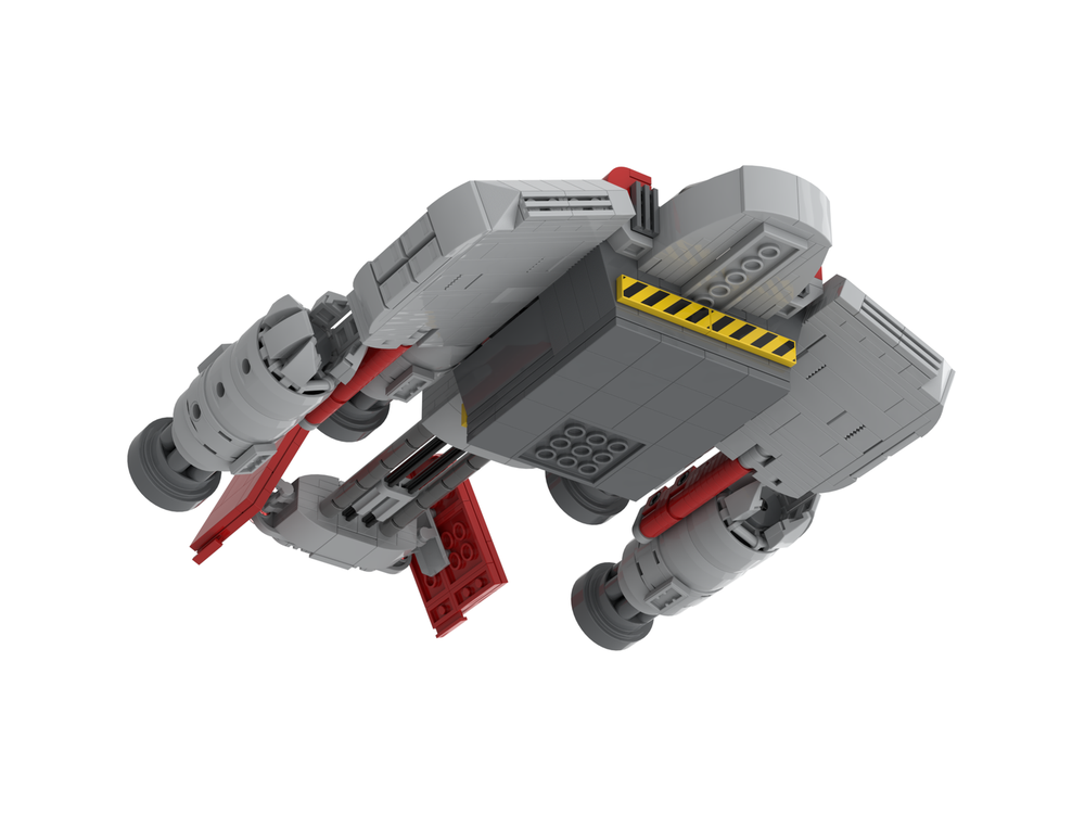 Lego Moc Terran Dropship By Magureanpaul Rebrickable Build With Lego