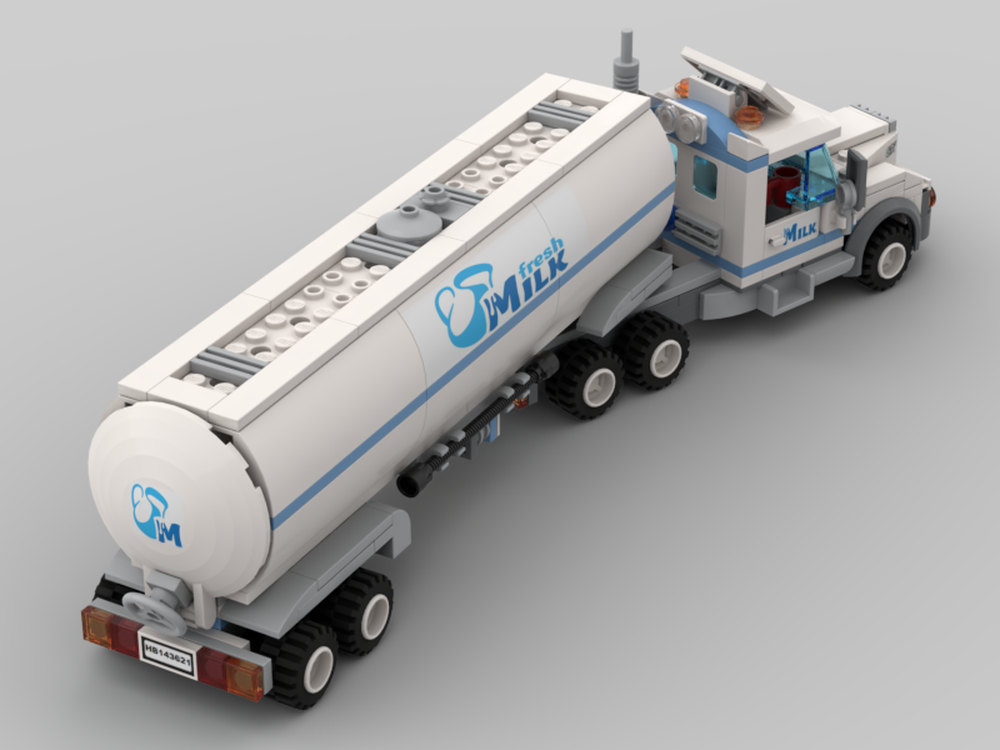 LEGO MOC Milk Tanker by HaulingBricks | Rebrickable - Build with LEGO