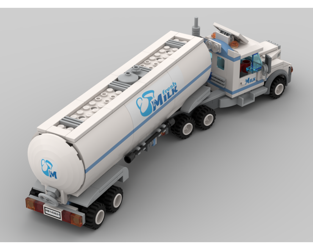 LEGO MOC Milk Tanker by HaulingBricks | Rebrickable - Build with LEGO