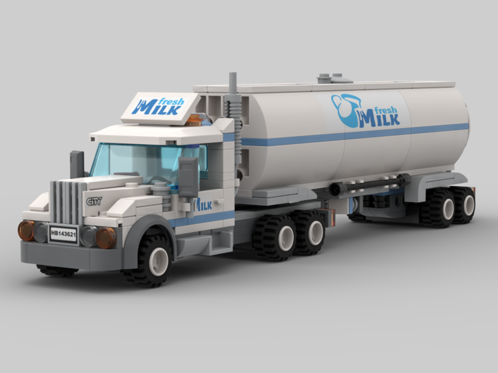 LEGO MOC Milk Tanker by HaulingBricks | Rebrickable - Build with LEGO