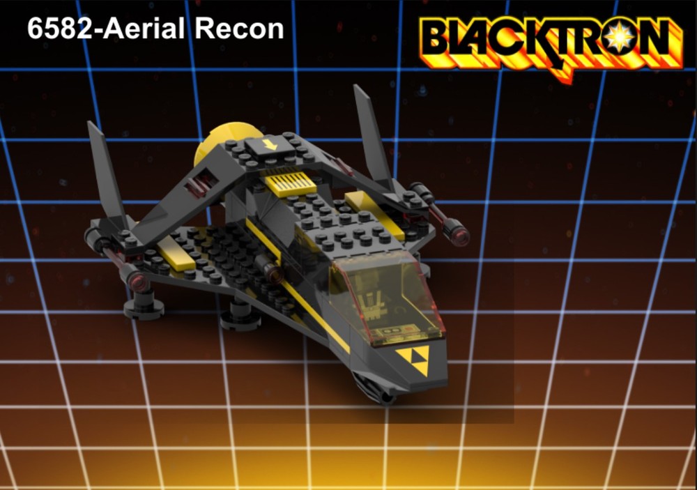 LEGO MOC 6582 Blacktron Aerial Recon by Malcav | Rebrickable - Build ...