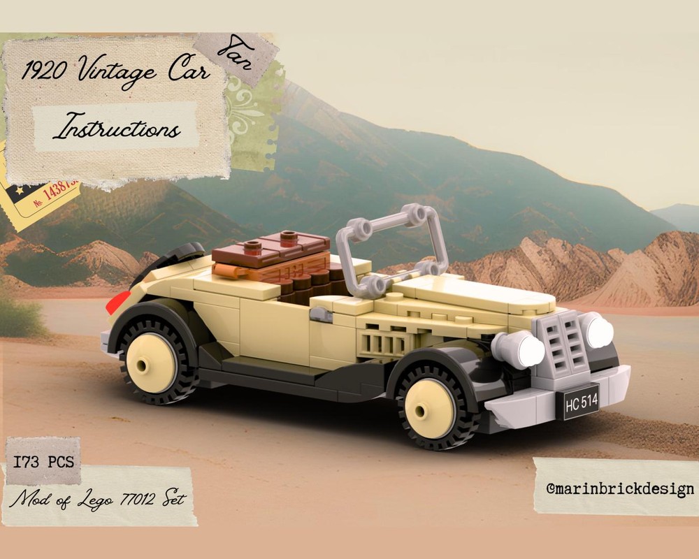 LEGO MOC 1920 Vintage Tan Car - Lego Moc Instructions by ...