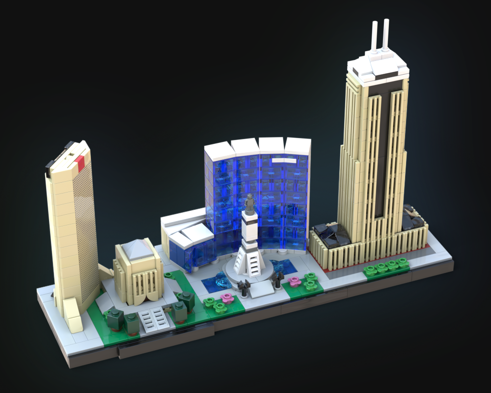 LEGO MOC Indianapolis Skyline by CarCar75 | Rebrickable - Build with LEGO