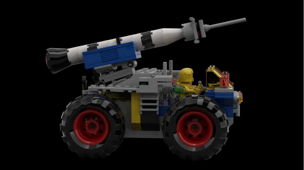 Lego Moc Classic Space Mobile Rocket Transporter By Watsonlego