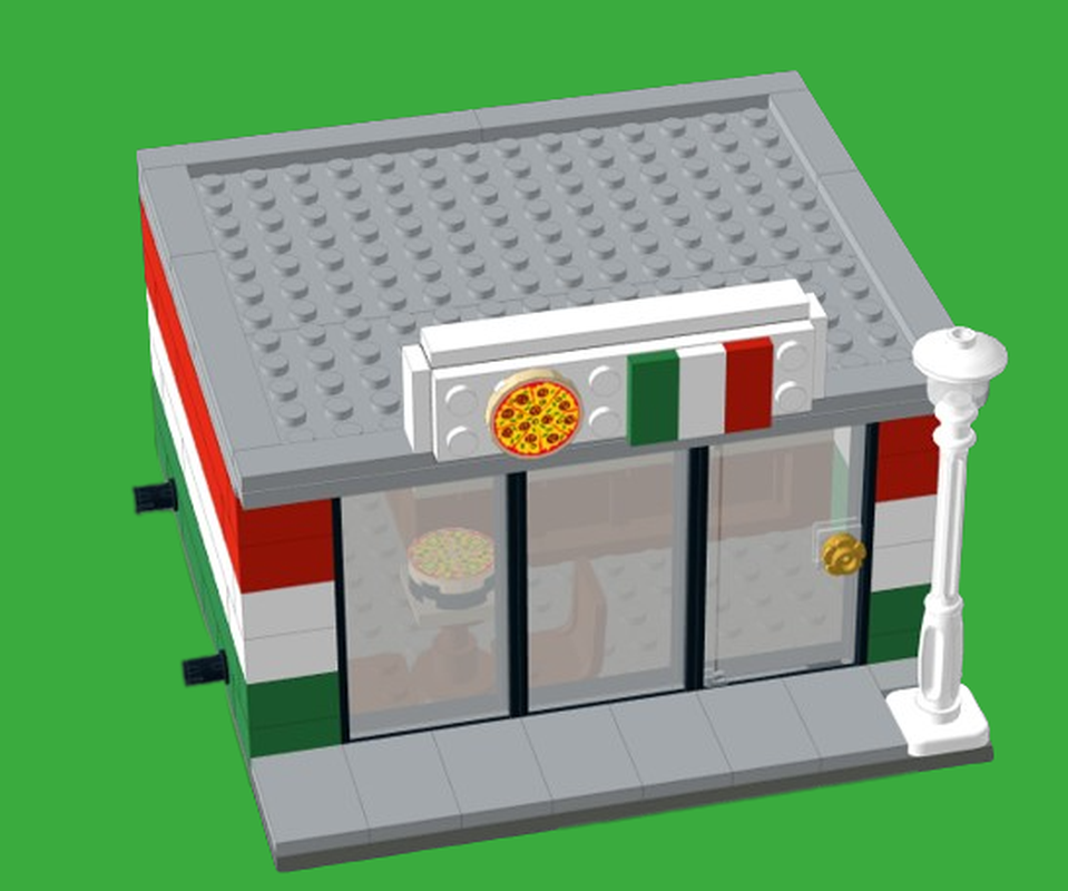 LEGO MOC Pizzeria - 16x16 Modular Building by Wolfpack Bricks ...