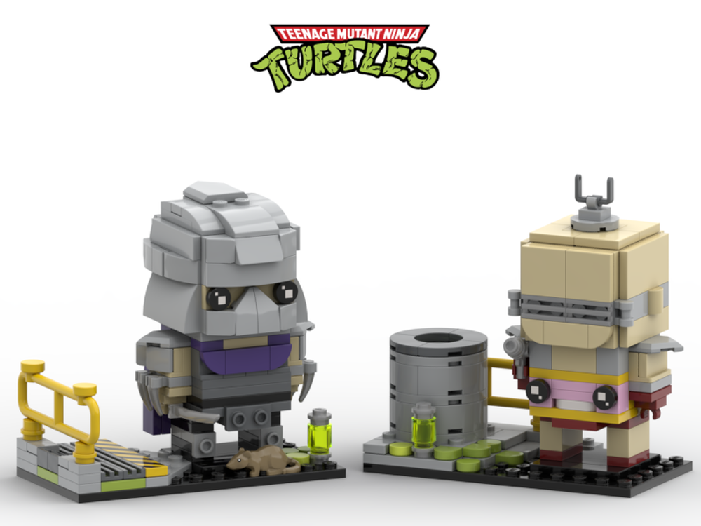 Lego Moc Tmnt Set 1 Brickheadz Shredder Krang By Edgarguacs