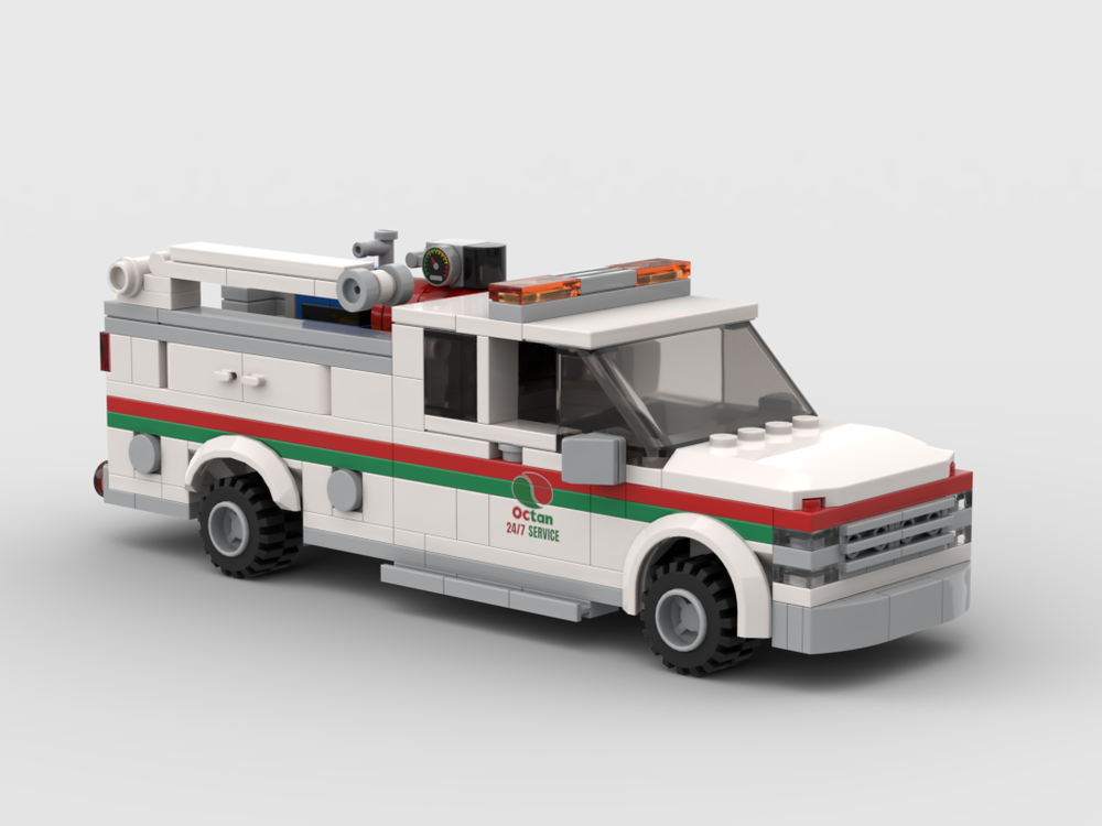 LEGO MOC Octan Service Truck by JIDBrickCreations | Rebrickable - Build ...