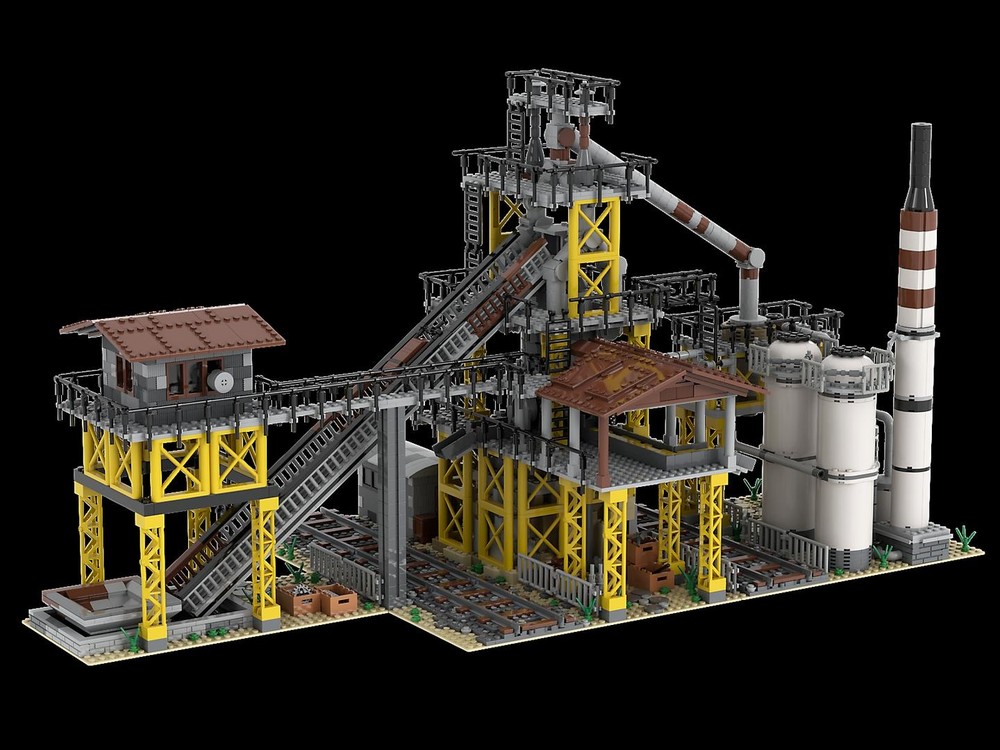 Lego Moc Blast Furnace By Ymarilego Rebrickable Build With Lego