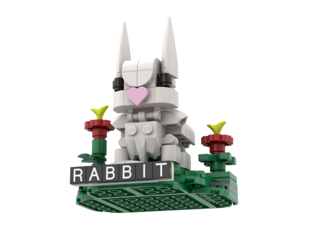 LEGO MOC White Rabbit with Stand by Space_Steave | Rebrickable - Build ...