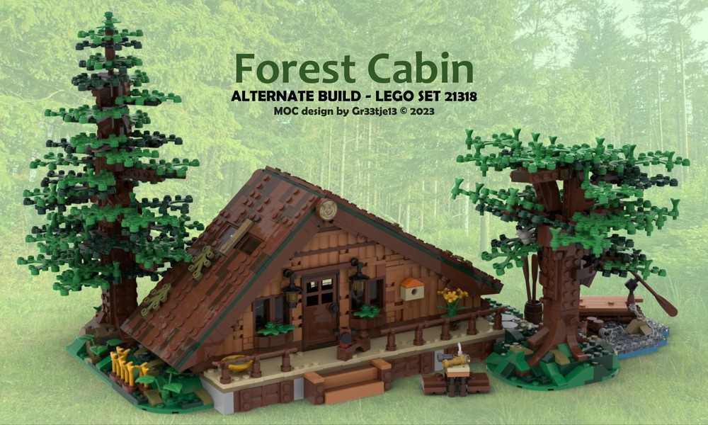 LEGO MOC Forest Cabin by Gr33tje13 | Rebrickable - Build with LEGO
