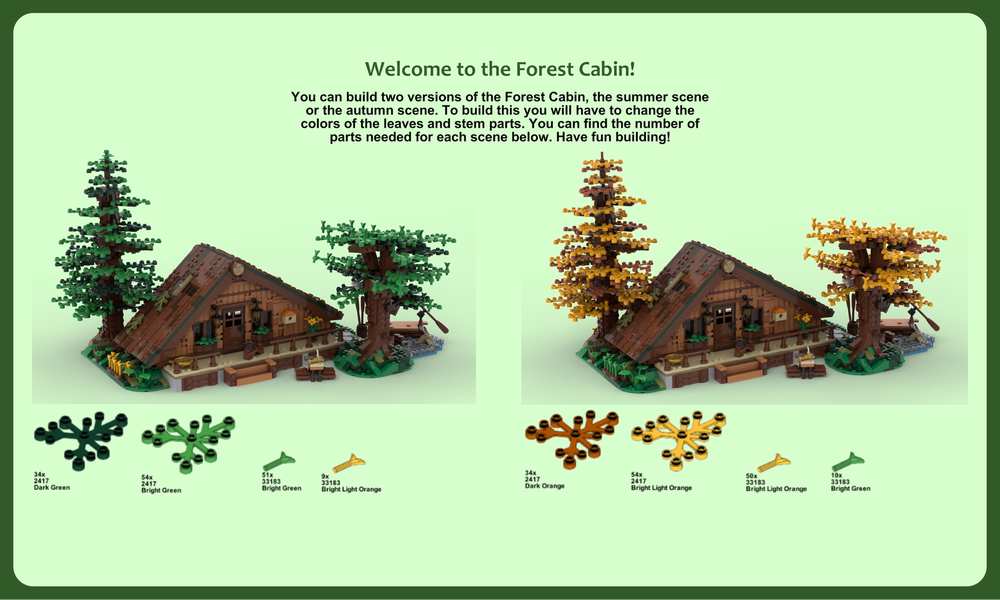 LEGO MOC Forest Cabin by Gr33tje13 | Rebrickable - Build with LEGO
