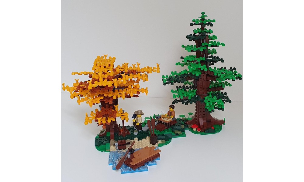 LEGO MOC Forest Cabin by Gr33tje13 | Rebrickable - Build with LEGO