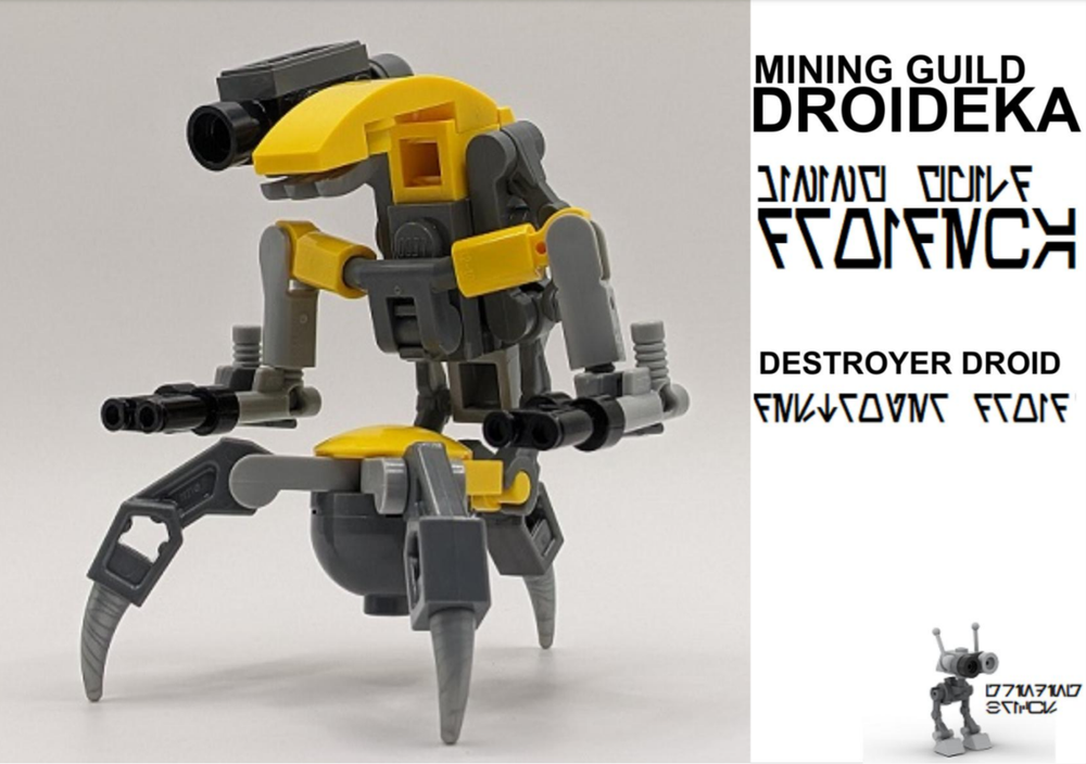 LEGO MOC Mining Guild Droideka by GrindingBricks | Rebrickable - Build ...