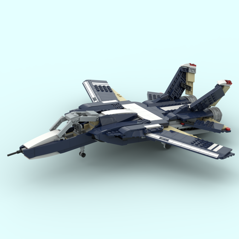 LEGO MOC 10265 F-14 instructions and wing modifications by Phil-Swift4 ...