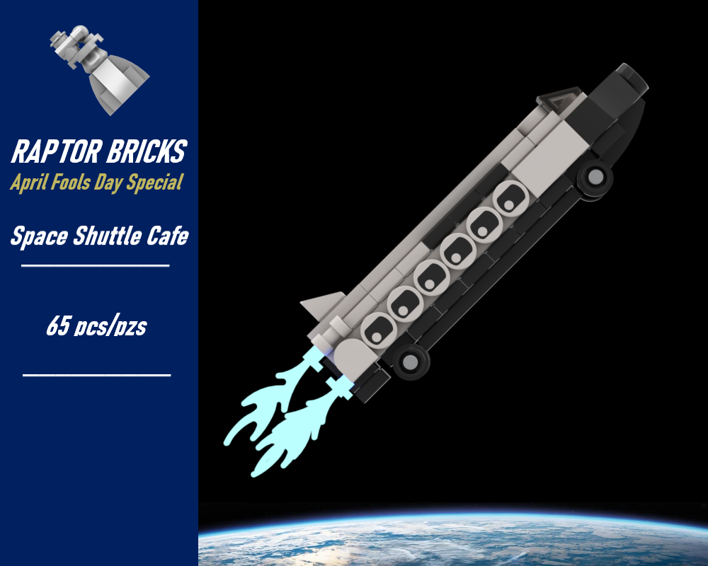 LEGO MOC-143860 Space Shuttle Cafe Food Truck (at 1:110 scale) by ...