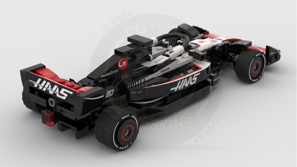 Lego Moc F1 Haas Vf 23 By Cgforcedesigns Rebrickable Build With Lego