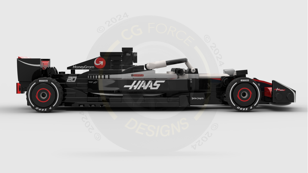 Lego Moc F1 Haas Vf 23 By Cgforcedesigns Rebrickable Build With Lego
