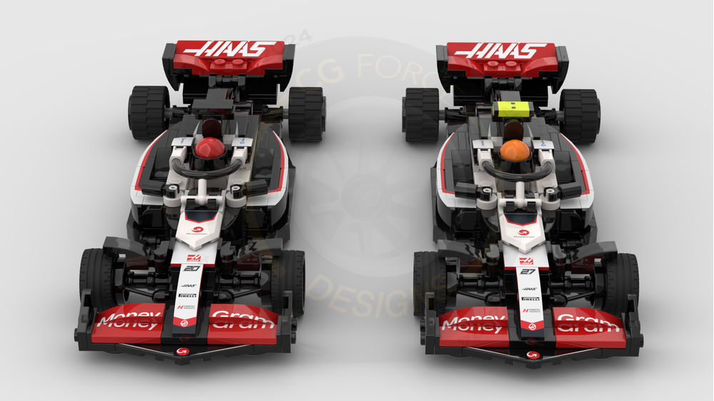 Lego Moc F1 Haas Vf 23 By Cgforcedesigns Rebrickable Build With Lego