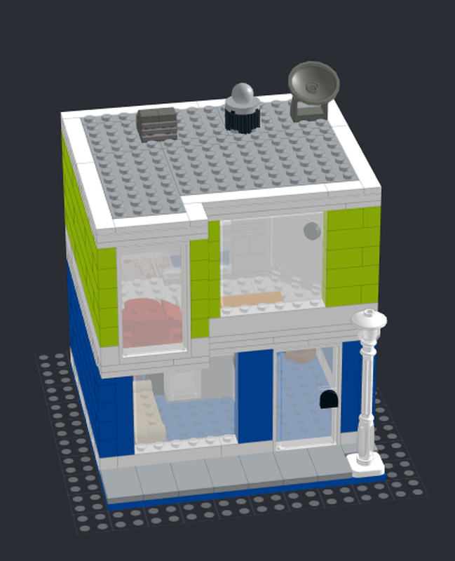 LEGO MOC-143962 Modern Apartment - 16x16 Modular System by Wolfpack ...