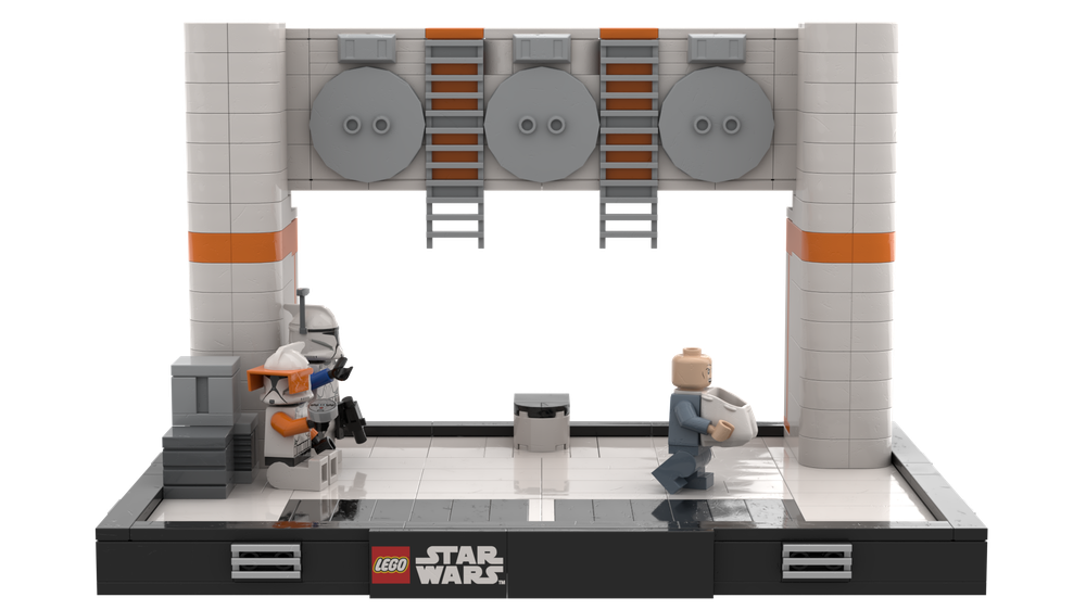 LEGO MOC Kamino Barracks / 99's Sacrifice - Diorama (The Clone Wars ...