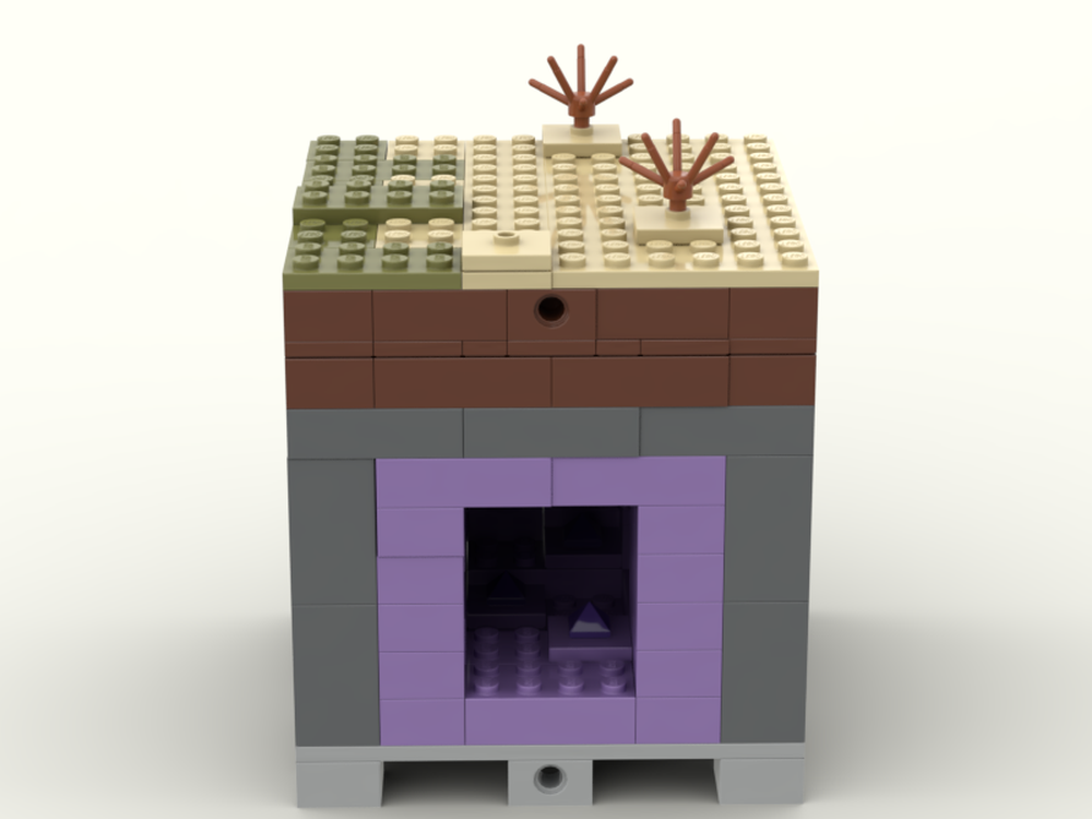 LEGO MOC modular minecraft-- amethyst geode by ConsiderANapkin ...