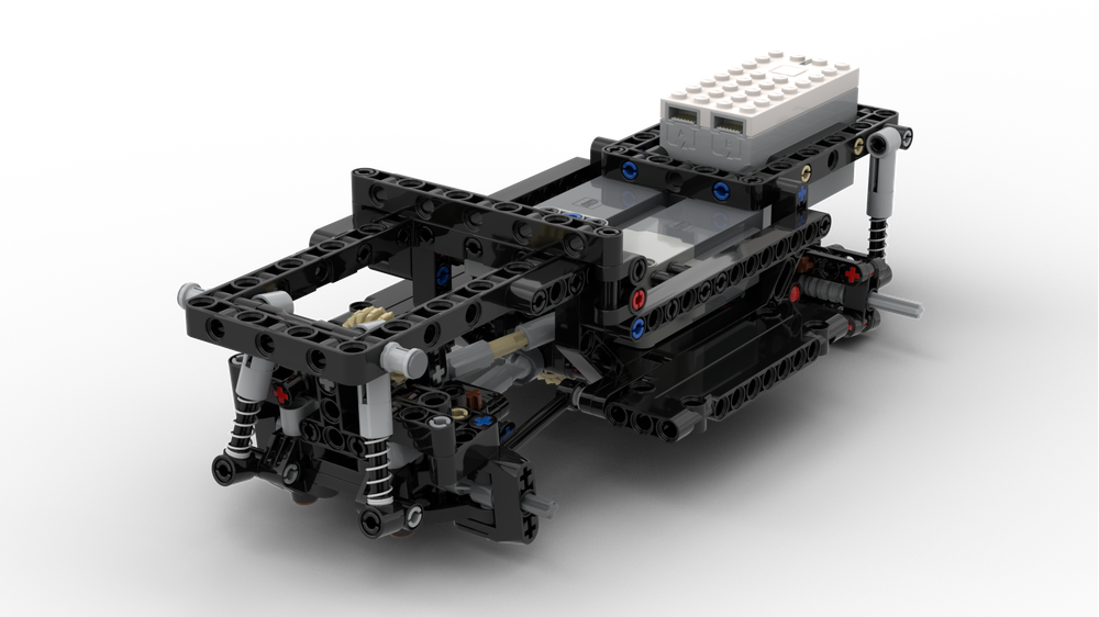 Lego Moc Light Pickup With 4x4 Chassis 2l Control By Stily