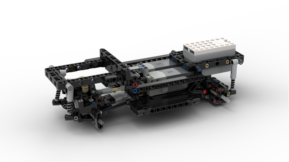 Lego Moc Light Pickup With 4x4 Chassis 2l Control By Stily