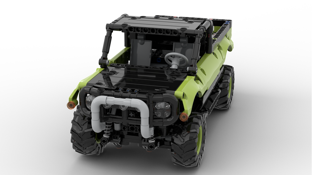 Lego Moc Light Pickup With 4x4 Chassis 2l Control By Stily
